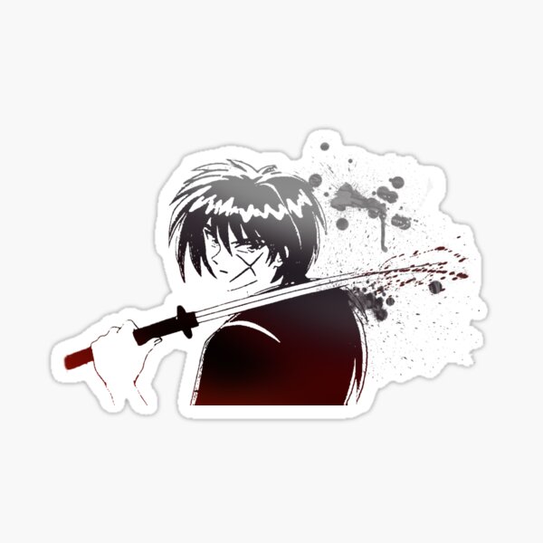 "Himura Kenshin" Sticker for Sale by muntificator | Redbubble