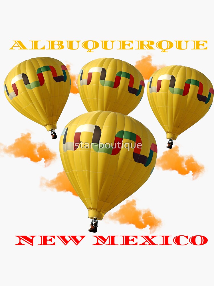 "Albuquerque New Mexico Hot Air Balloon Fiesta " Sticker for Sale by ...