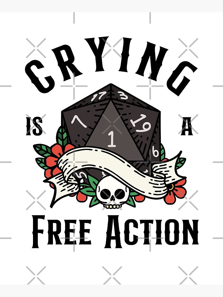 "DND RPG Funny Critical failure: Crying is a free action, Natural one ...