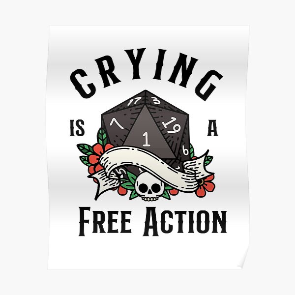 "DND RPG Funny Critical failure: Crying is a free action, Natural one ...