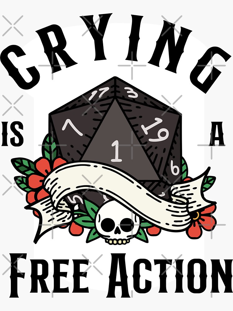 "DND RPG Funny Critical failure: Crying is a free action, Natural one ...