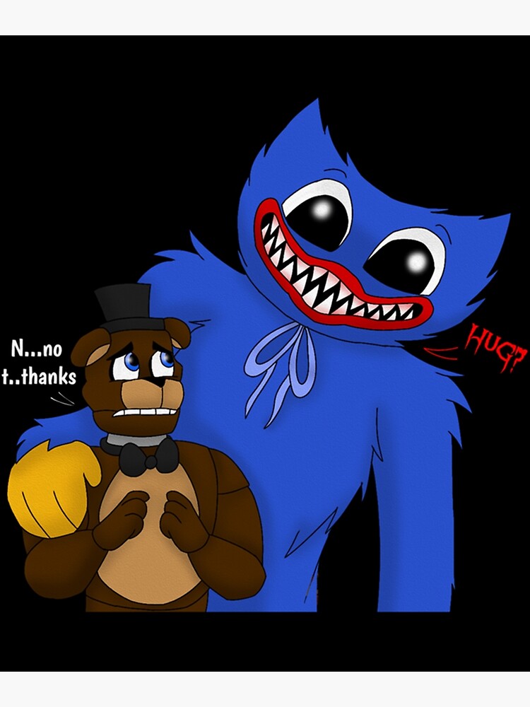 "Foxy And Huggy Wuggy , Huggy Wuggy Fnaf ,poppy playtime Fnaf " Art ...