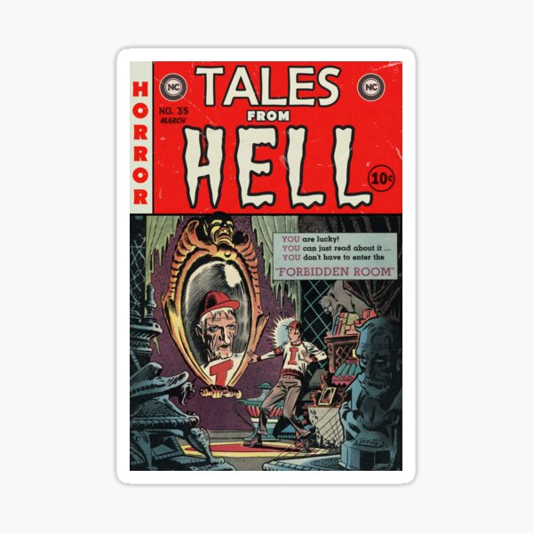 "Supernatural Comic Books Tales From Hell Horror" Sticker for Sale by simonbartlett | Redbubble