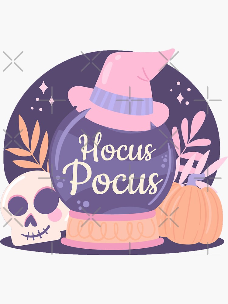 "Hocus Pocus" Sticker for Sale by KandMe | Redbubble
