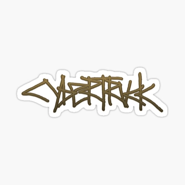 "Cybertruck Gold Lettering " Sticker for Sale by DoemaZ | Redbubble