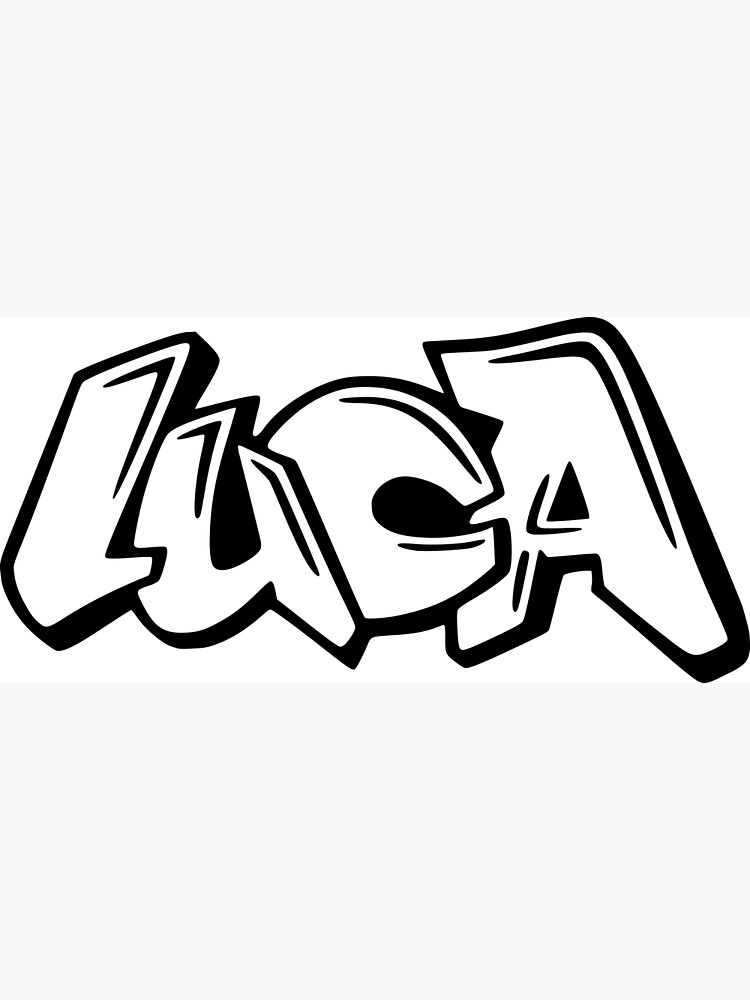 "Luca - Graffiti Name Design" Poster for Sale by NameThatShirt | Redbubble