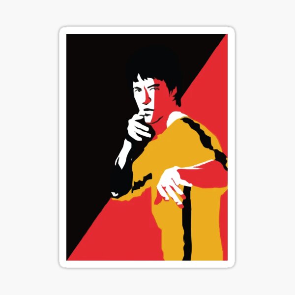 "Bruce Lee" Sticker for Sale by swagster9 | Redbubble