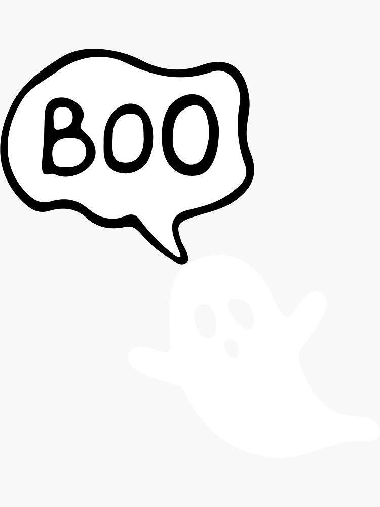 "Halloween Ghost, BOO" Sticker for Sale by ElijahFashion | Redbubble
