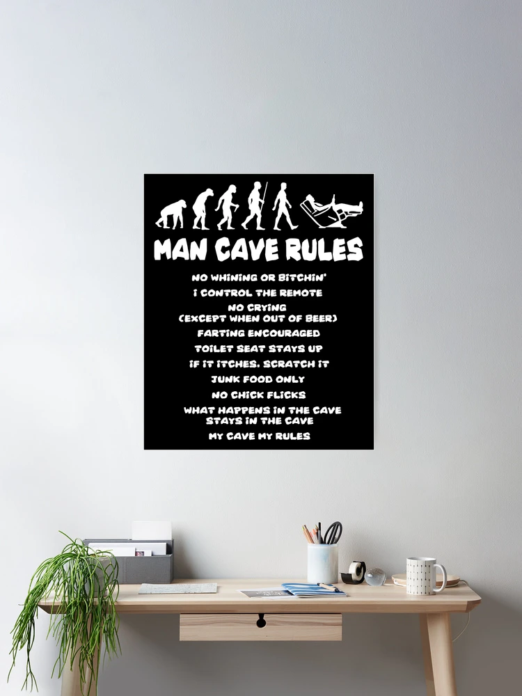 Man Cave Law Poster Man Cave