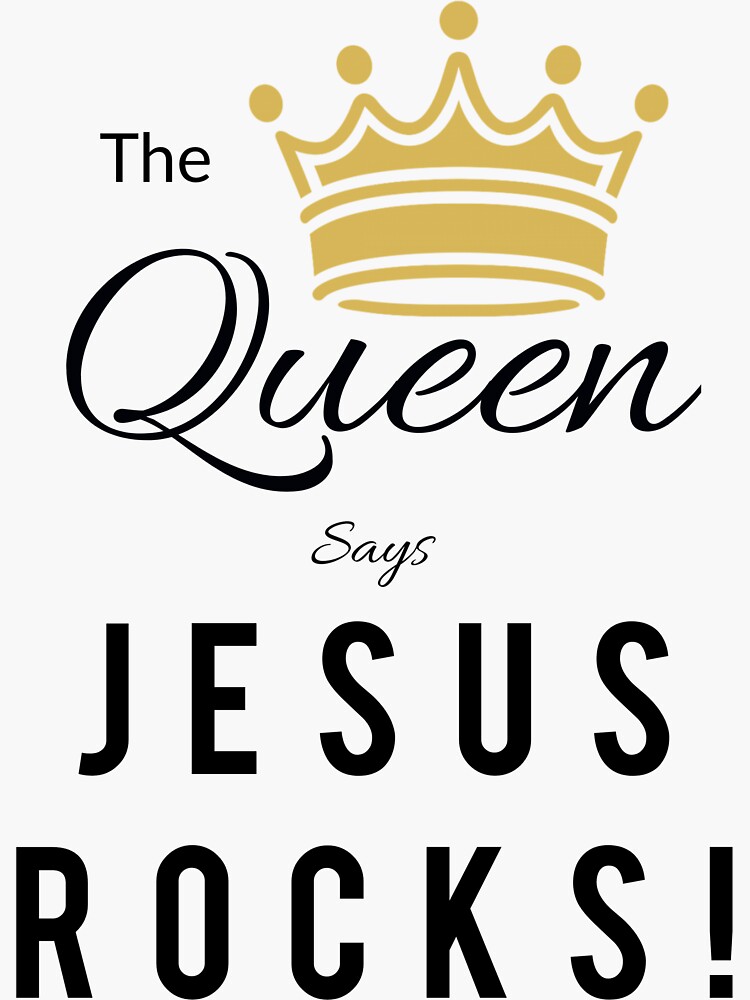"Jesus Rocks" Sticker for Sale by UnchartedHub | Redbubble