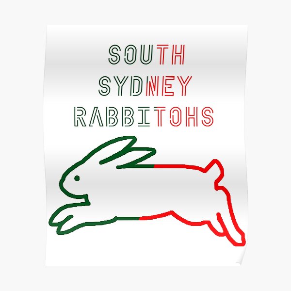 "South sydney rabbitohs,rabbit,titans,gctitans,sport" Poster for Sale ...