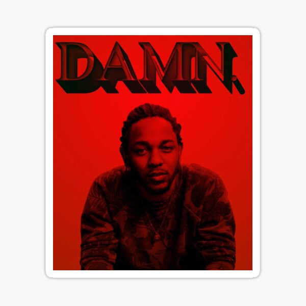 "Damn Poster" Sticker for Sale by ShereeTratt | Redbubble