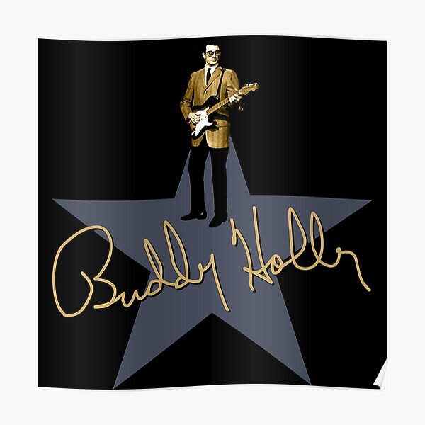 "Buddy-Holly-Signature" Poster for Sale by Lithe93tk | Redbubble