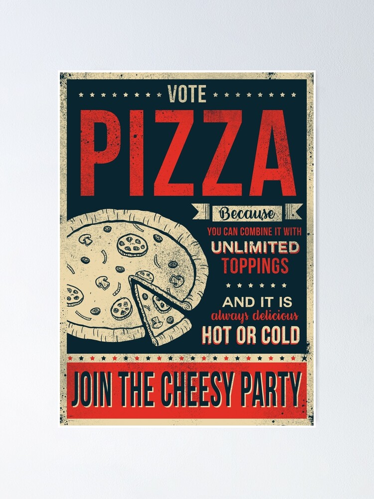 "Cheesy Party" Poster by paula-garcia | Redbubble