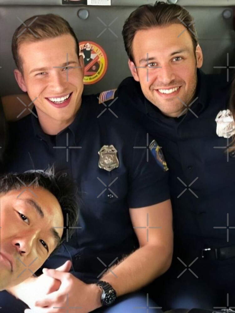 "Evan Buckley, Chimney Han and Eddie Diaz, 911" Sticker for Sale by ...