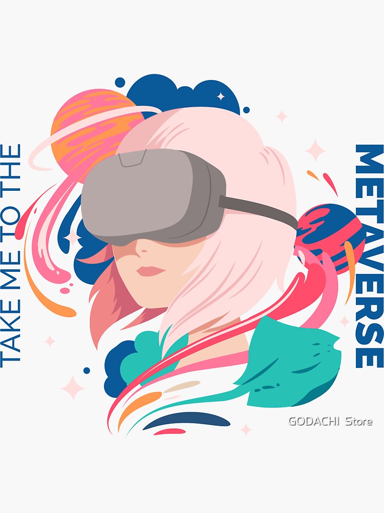 "Metaverse" Sticker for Sale by Mnaruchan | Redbubble