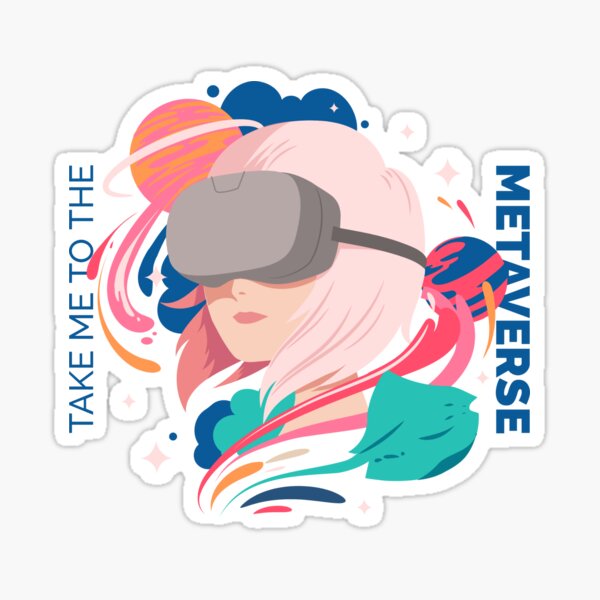 "Metaverse" Sticker for Sale by Mnaruchan | Redbubble