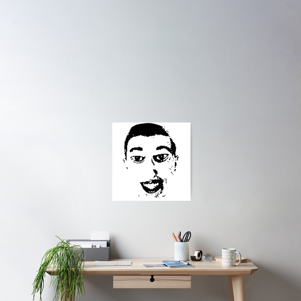 "Jane Remover - frailty face (black)" Poster for Sale by vap0rdog ...