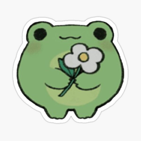 "cute frog wallpaper" Sticker for Sale by ZFady | Redbubble