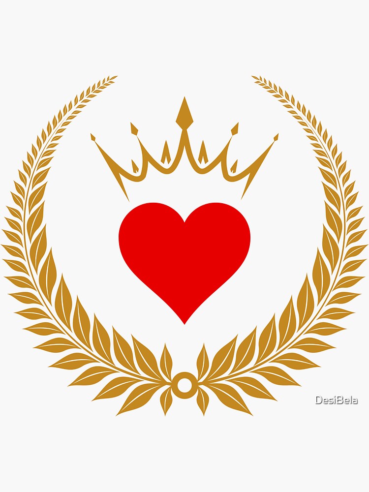 "qoh Queen of Heart" Sticker for Sale by DesiBela | Redbubble