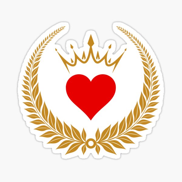 "qoh Queen of Heart" Sticker for Sale by DesiBela | Redbubble
