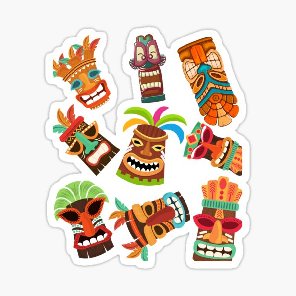 "Tribal Face/ Historical Tribal Logo" Sticker for Sale by Zeedeversity ...