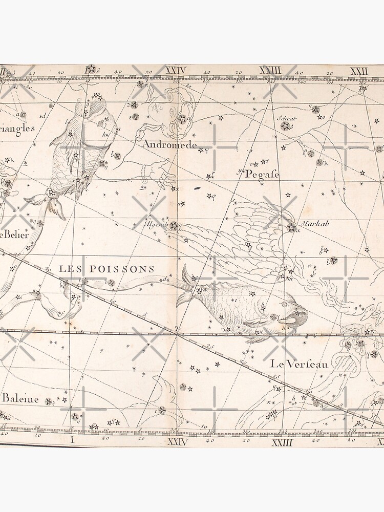 "PISCES STAR CHART STAR SIGN" Poster for Sale by gman111 | Redbubble