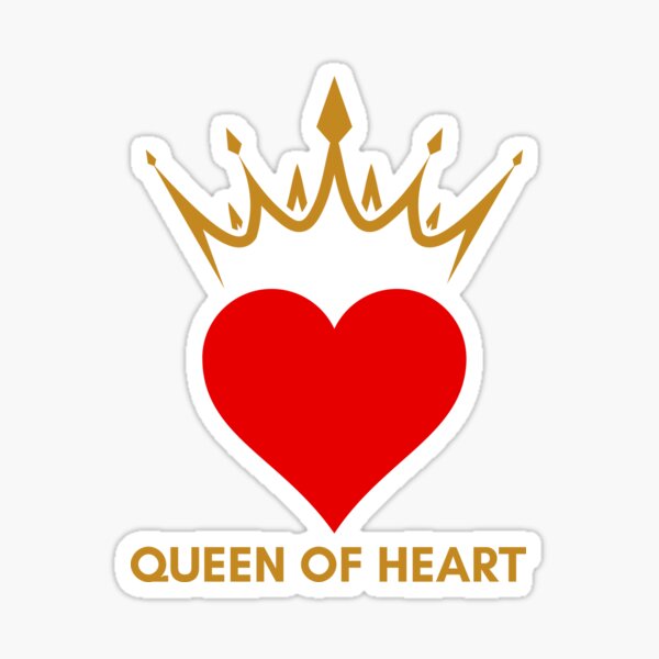 "qoh Queen of Heart New" Sticker for Sale by DesiBela | Redbubble