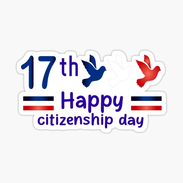 "Constitution and Citizenship Day" Sticker for Sale by Hassanbrahki12 ...
