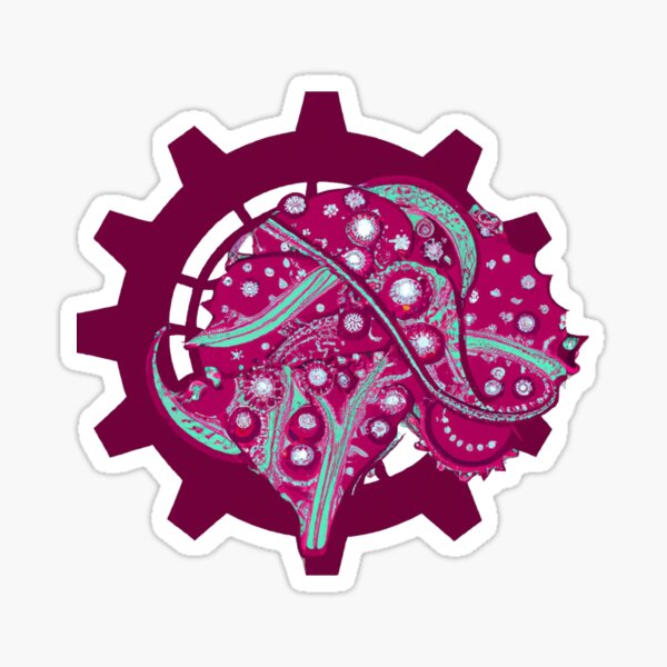 "Illuminated Red Cabbage" Sticker for Sale by SteamedpunkVegg | Redbubble