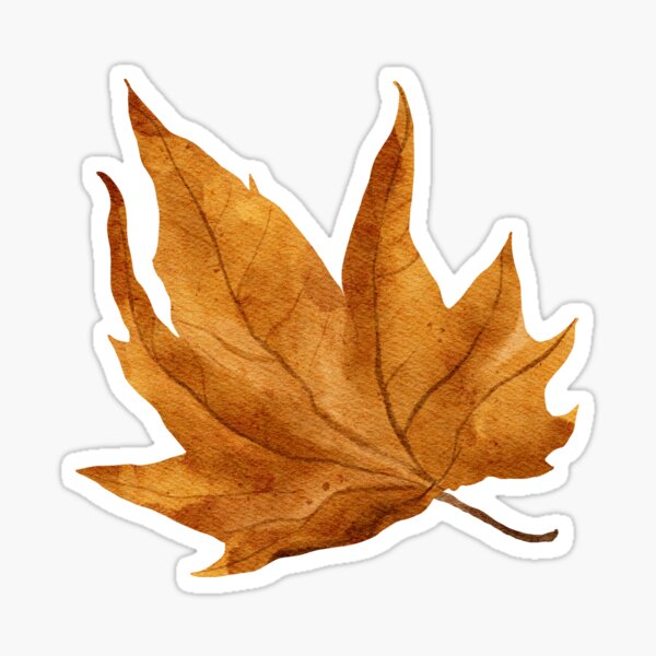 "fall leaf" Sticker for Sale by lunidesign | Redbubble