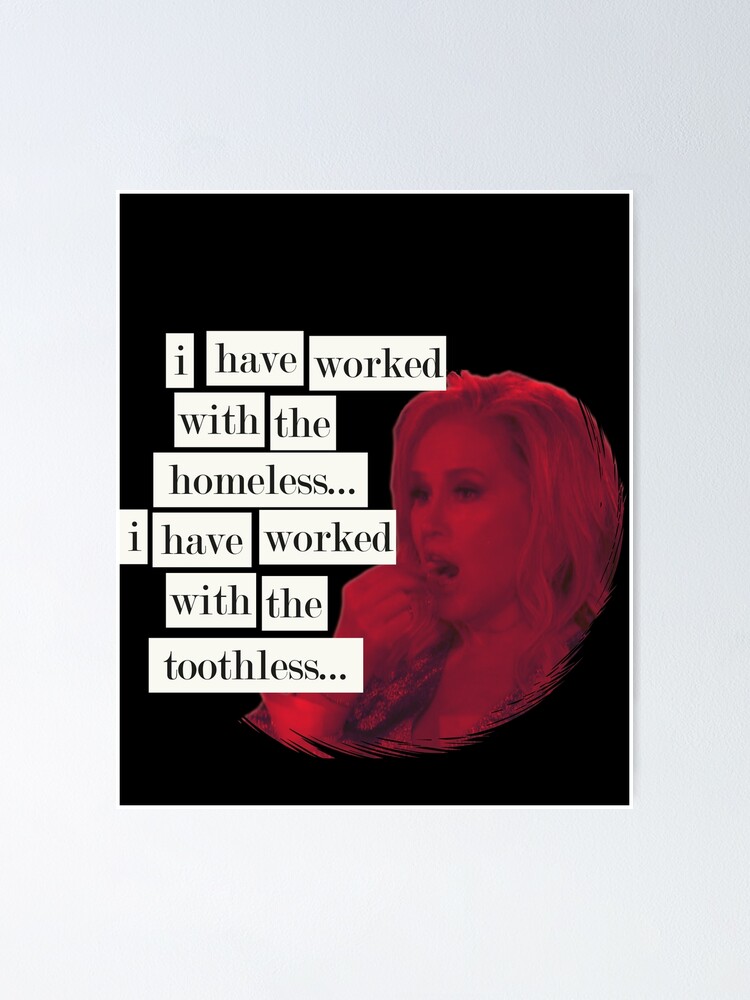 "Kathy Hilton Homeless not Toothless" Poster for Sale by zinhome ...