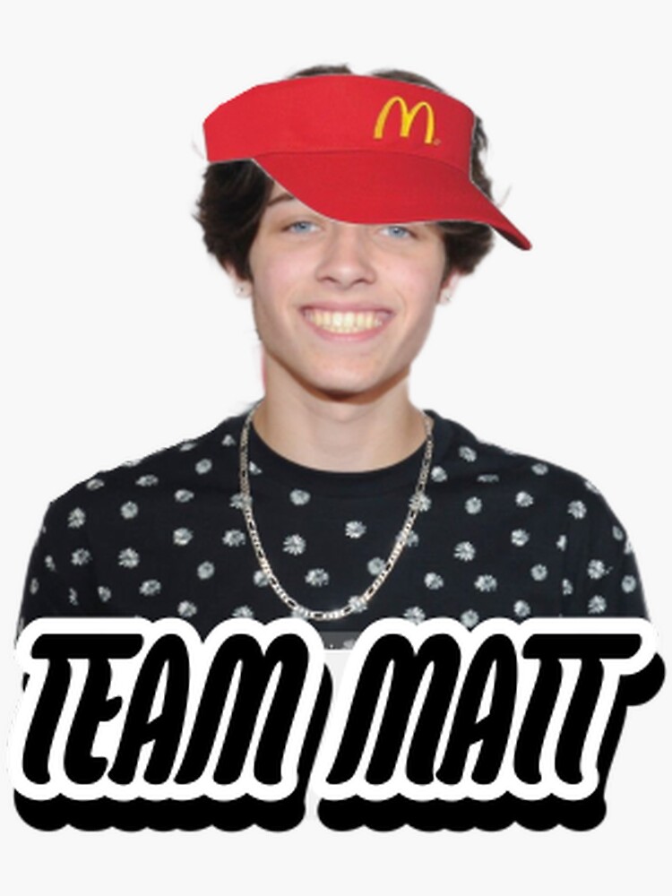 "Team Matt Sturniolo (Love & Takeout)" Sticker for Sale by hayleymb2005 ...