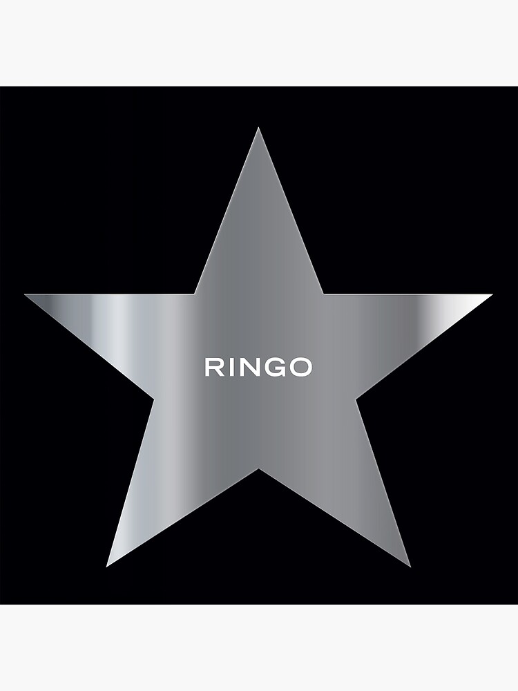 "Ringo Logo The White Starr" Poster for Sale by bordwilliam | Redbubble