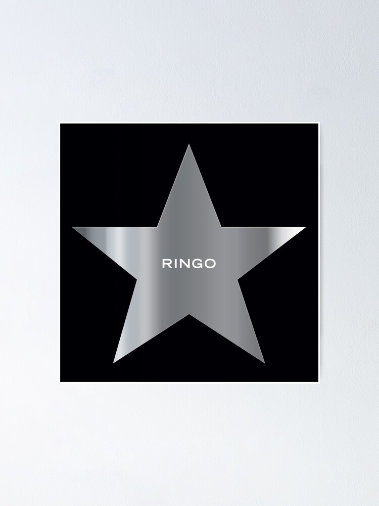 "Ringo Logo The White Starr" Poster for Sale by bordwilliam | Redbubble
