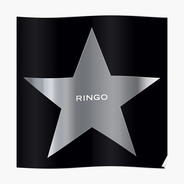 "Ringo Logo The White Starr" Poster for Sale by bordwilliam | Redbubble