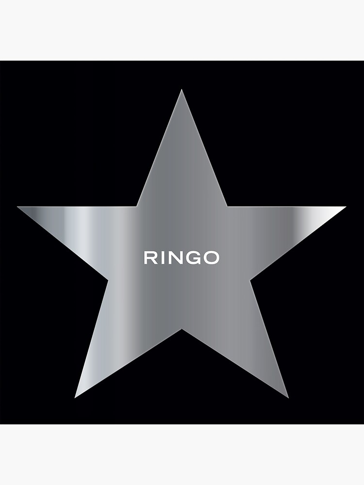 "Ringo Logo The White Starr" Sticker for Sale by bordwilliam | Redbubble
