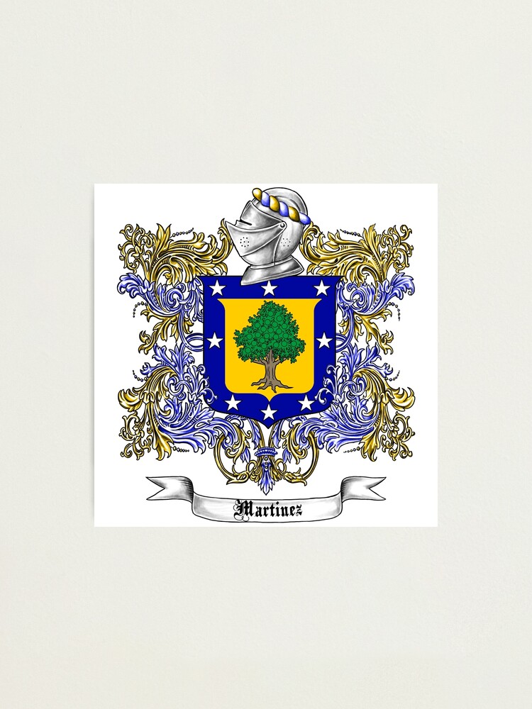 "Martinez Family Crest" Photographic Print for Sale by atomicblizzard ...