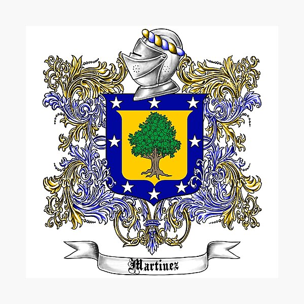 "Martinez Family Crest" Photographic Print for Sale by atomicblizzard ...