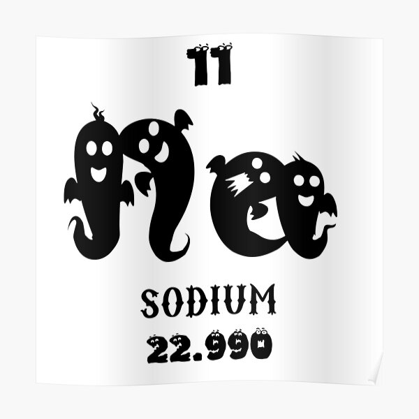 "Sodium - Periodic Table - Chemistry - MNR CLOTHING" Poster for Sale by ...