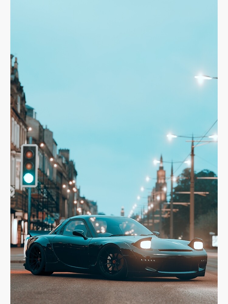 "Black Rx7 FD" Poster for Sale by shanilhasantha | Redbubble