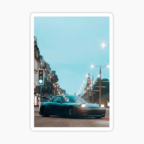 "Black Rx7 FD" Sticker for Sale by shanilhasantha | Redbubble