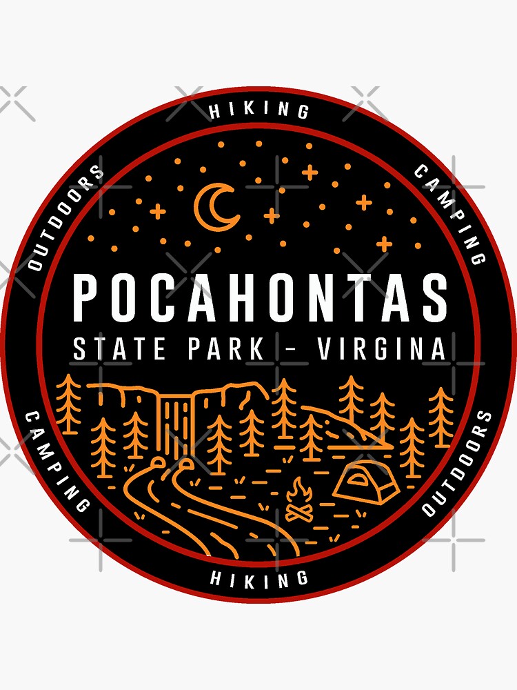 "Pocahontas State Park Sketch Logo" Sticker for Sale by VanyaKar ...
