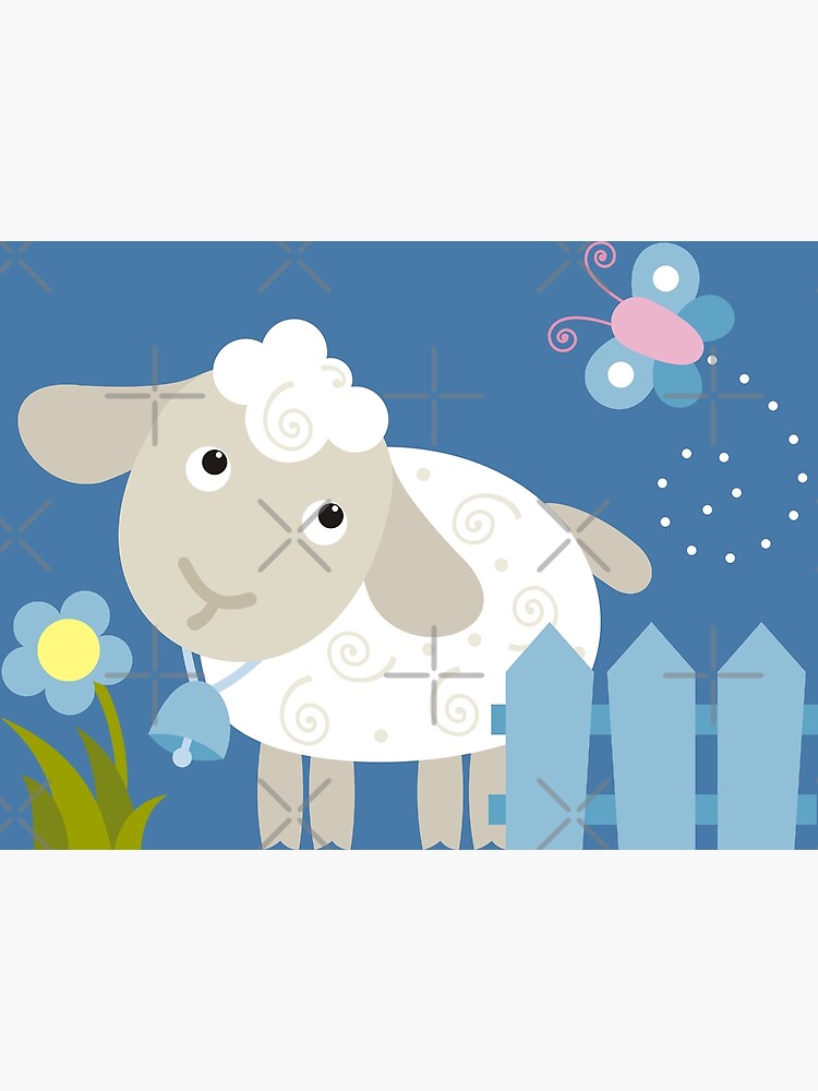 "Cute Sheep For Kids Prints" Poster for Sale by TatianaOkuneva | Redbubble