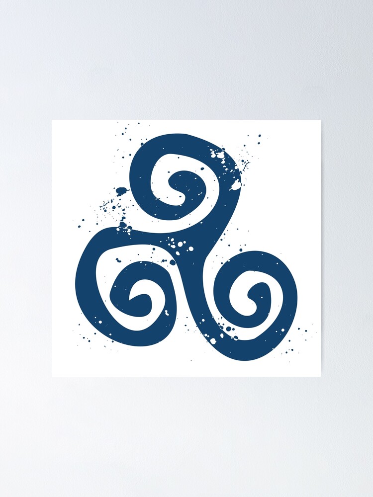 "Celtic Triple Spiral Triskele Symbol" Poster for Sale by AntiqueImages ...