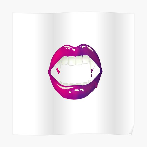 "Bisexual LGBT Flag Vampire Fangs" Poster for Sale by rmgee573 | Redbubble