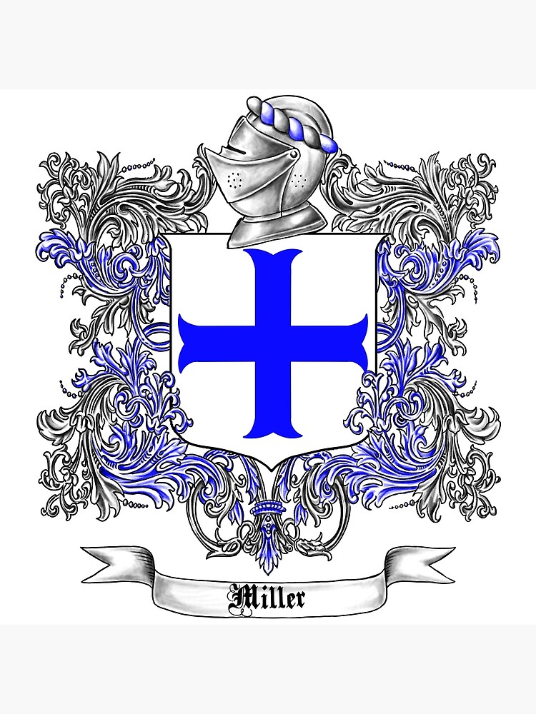 "Miller Family Crest 1" Poster by atomicblizzard | Redbubble