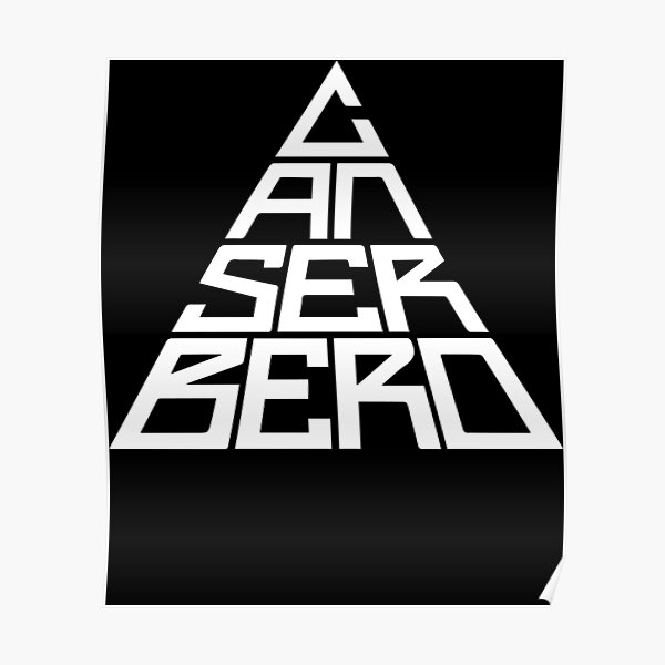 "CANSERBERO Logo" Poster for Sale by AYDINLINDA | Redbubble