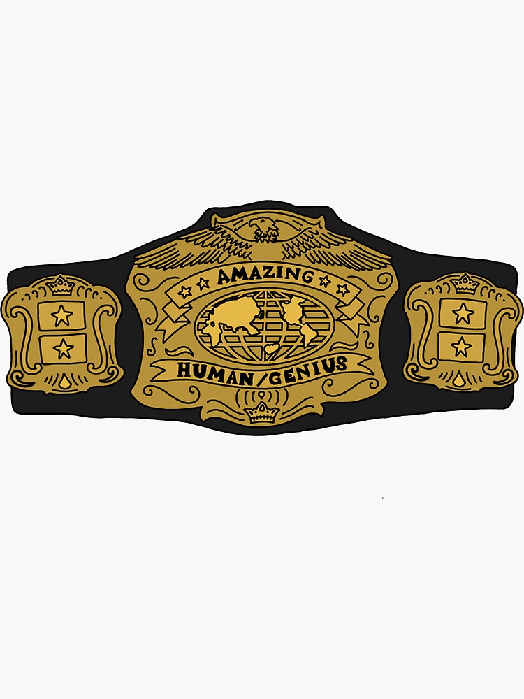 "Amazing Human/Genius Belt B99" Sticker by TheHappiershop | Redbubble