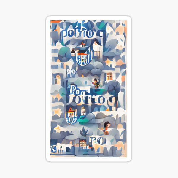"Porto" Sticker for Sale by GinkoMestreZen | Redbubble